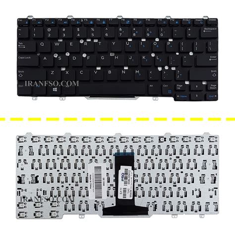 کیبرد لپ تاپ دل Latitude 3350 مشکی اینترکوچک بدون فریم کامپیوتر افق