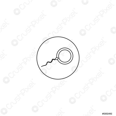 Insemination Icon Fertilization Impregnation Concept Vector