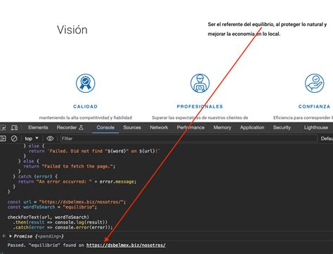 Javascript How Can I Check If A Text Is Present On A Url Without
