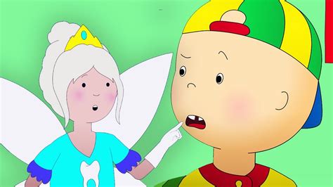 The Tooth Fairy Caillou Cartoon Youtube