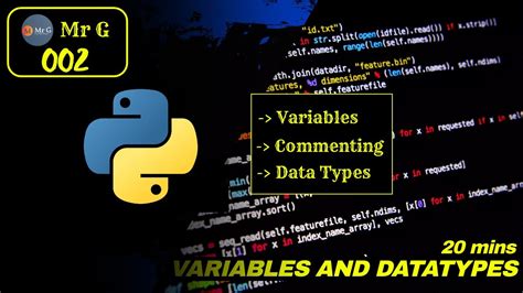python basics 002 introduction to variables and datatypes youtube
