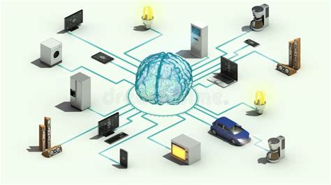 `iot` Technology Connecting Smart Home Appliances Technology Internet Of Things 3 Dimensional