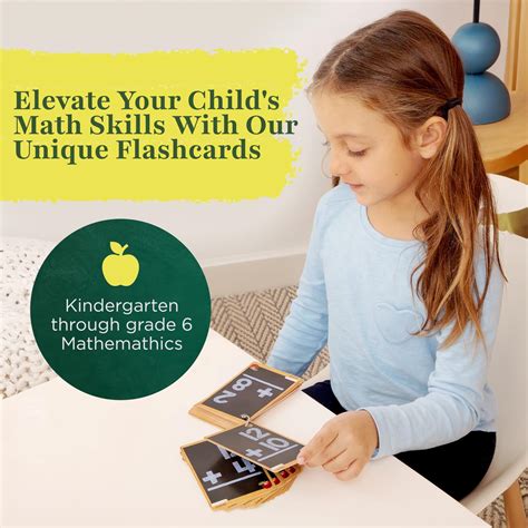 Set Of 4 Math Flash Cards Addition Subtraction Multiplication And