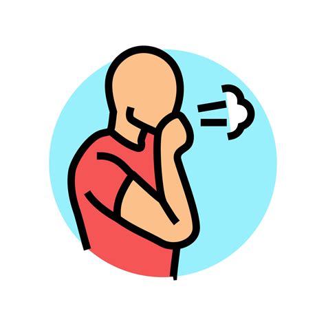 Difficulty Breathing Disease Symptom Color Icon Vector Illustration 33063087 Vector Art At Vecteezy