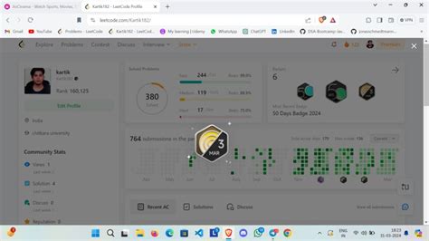 kartik garg on linkedin thrilled to complete the march daily coding