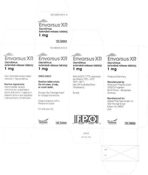 Envarsus Xr Fda Prescribing Information Side Effects And Uses