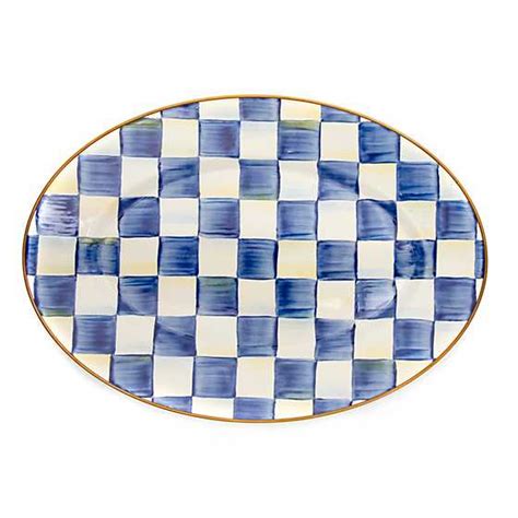 Royal Check Small Oval Platter A Perfect Present