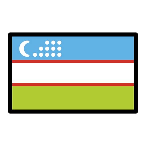 Uzbekistan Flag Free Vector Emoji On