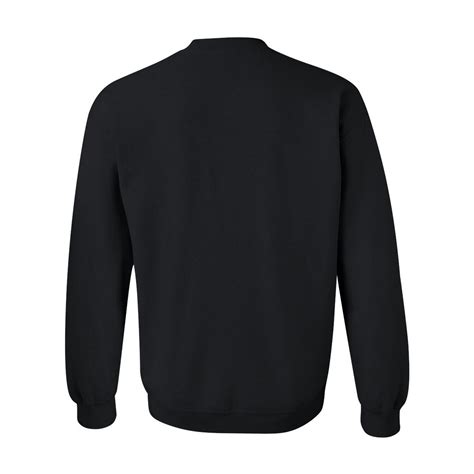 Unisex Adult Heavy Blend Crew Neck Sweatshirt Black Gildan Decathlon