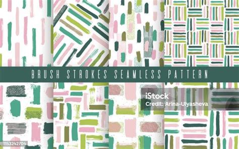 브러쉬 획으로 설정 된 원활한 벡터 추상 패턴입니다 손으로 그린 텍스처 흰색 배경에 검은 브러시 스트로크 다른 피사체에 인쇄 합니다 현대 빈티지 스타일입니다 질감에 대한