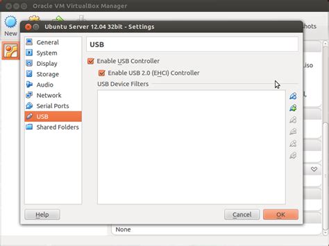 Webcam Virtualbox Not Seeing Any Usb Devices In The Usb Filters Settings Ask Ubuntu