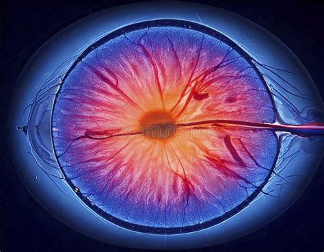 Digital Illustration Of Human Eye Shown In Cross Section Stock Illustration Illustration Of