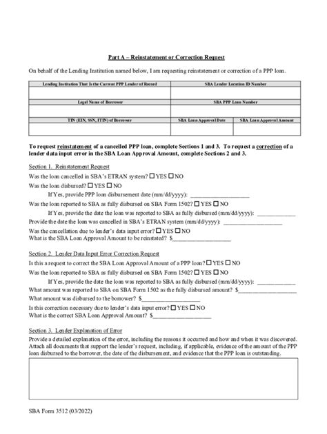 Fillable Online Lender Certification For Reinstatement Or Correction Of