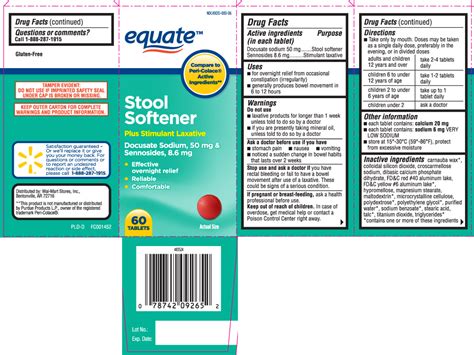Stool Softener Plus Stimulant Laxative Docusate Sodium And Sennosides