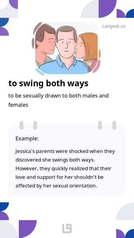 Definition And Meaning Of Swing Both Ways Picture Dictionary
