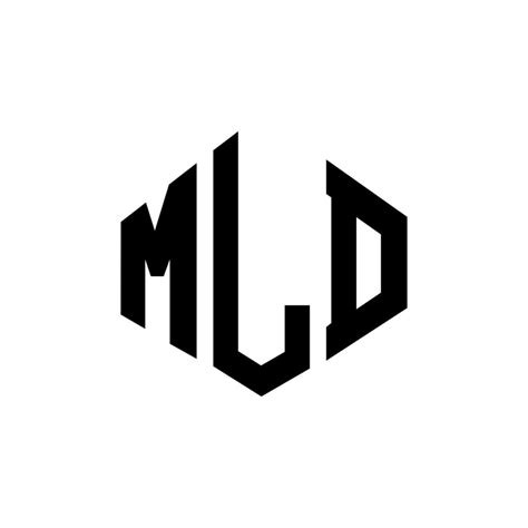Mld Letter Logo Design With Polygon Shape Mld Polygon And Cube Shape