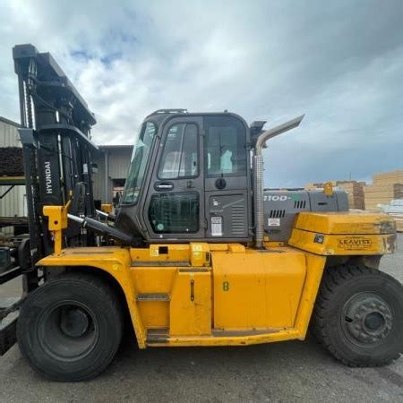 2021 Hyundai 110d 9 Pneumatic Tire Forklift Equ020679 Leavitt Machinery