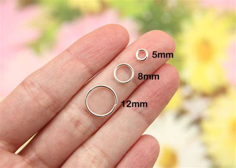 8mm Medium Silver Plated Jump Rings Brass Standard Gauge 100 Pc Se Delish Beads