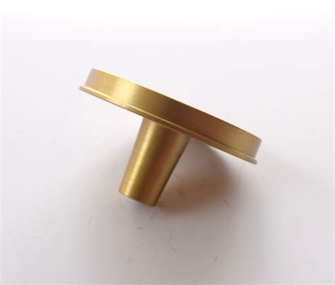 Solid Brass Knob Classic Large Brushed Brass Knobs To Your Door