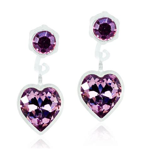 Mp Pendant Heart 46 Mm Light Amethyst Blomdahl