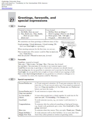 31 Greeting Examples To Download