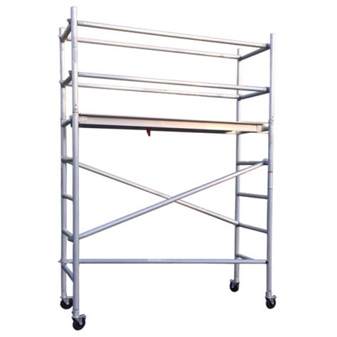 Scaffold Mobile Tower 3m Aluminium Foldable Single Width
