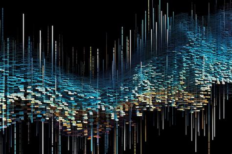 Premium Photo Abstract Waves Neural Network Space Multicolored Background Science Futuristic