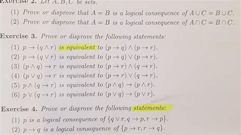 solved 1 prove or disprove that a b is a logical