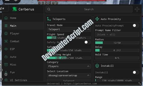 Cerberus Script [no Key] Devil Hunter Script