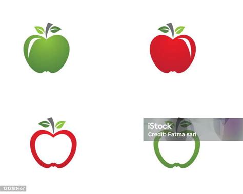 Ikon Vektor Templat Logo Apple Ilustrasi Stok Unduh Gambar Sekarang Alam Apel Berair