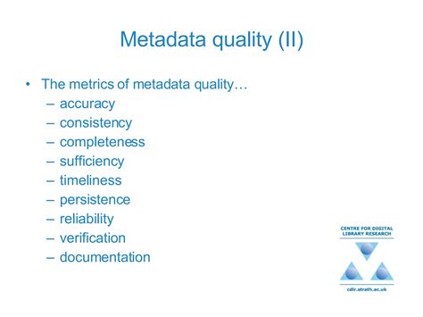 Workflows And Metadata Quality Ppt Information Services Industry