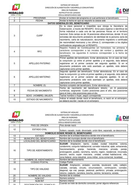 Instructivo Sieb Pdf