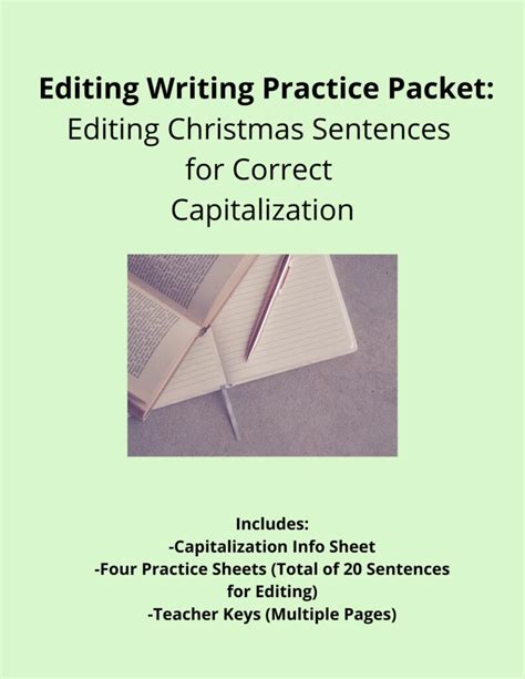 Ela Christmas Editing Writing Correct Capitalization Middle High School Sped Made By Teachers