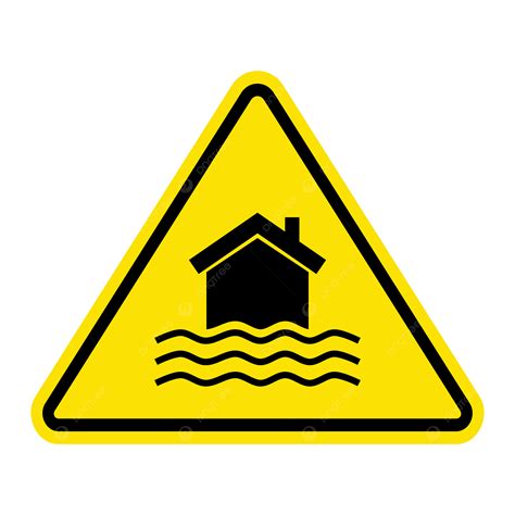 Flood Warning Sign Vector Flood Warning Sign Flood Warning Flood