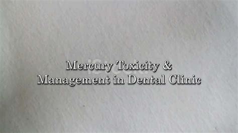 Mercury Toxicity And Management Pptx