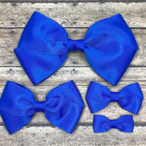 Small Blue Bows Etsy