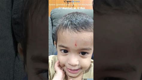 27 Nakshatras And 12 Rasi Learn Jyotisha With 2 Year Old Abijayath
