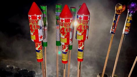 Testing Different Packs Of Firework Rockets Youtube