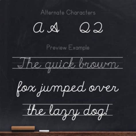 Teaching Cursive Dotted Letters Tracing Font Handwriting By Lewis