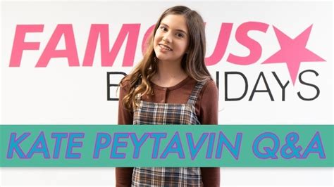 Kate Peytavin Qanda Famous Birthdays