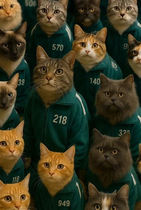 Squid Game Cat Version Trailer Squidgame Cat Catshorts Cutecat