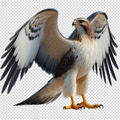 A Bird With A Brown Tail Is Shown On A White Background Premium Ai Generated Psd