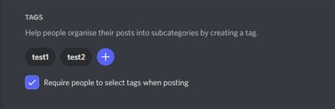 Bug Unable To Create Forum Post If Tags Are Mandatory · Issue 2503 · Discord Netdiscordnet