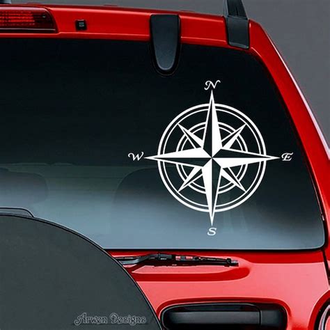 Compass Decal Etsy