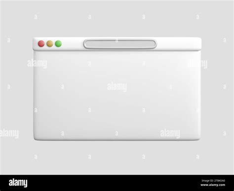 web browser window template blank screen web browser in realistic
