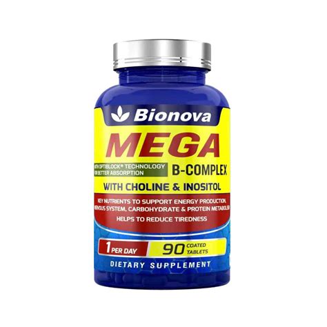 Bionii Mega B Complex Tablets Boost Energy Brain And Heart Health 90