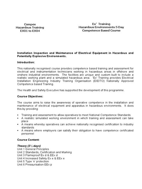 Compex Training Pdf Safety Prevention