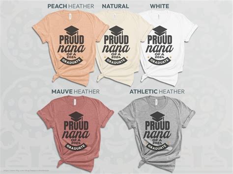 Personalized Proud Nana Graduate T Shirt 24 Graduation T Shirt T For