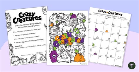 Free Creatures Worksheet Download Free Creatures Worksheet Png Images