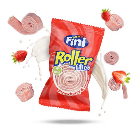 Strawberry And Cream Rollers 10 Pack Candybar By Snackcrate